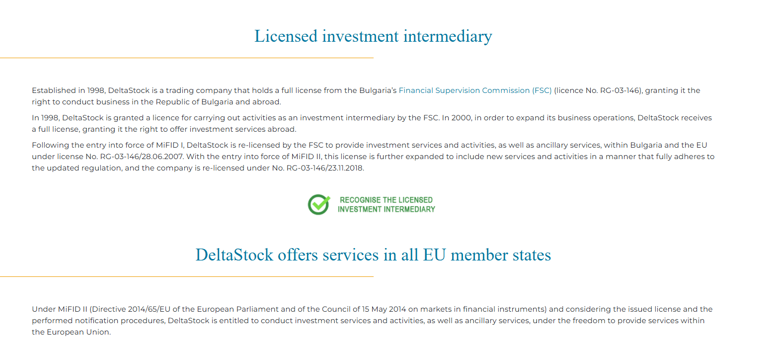 DeltaStock Broker Review - TraderFactor